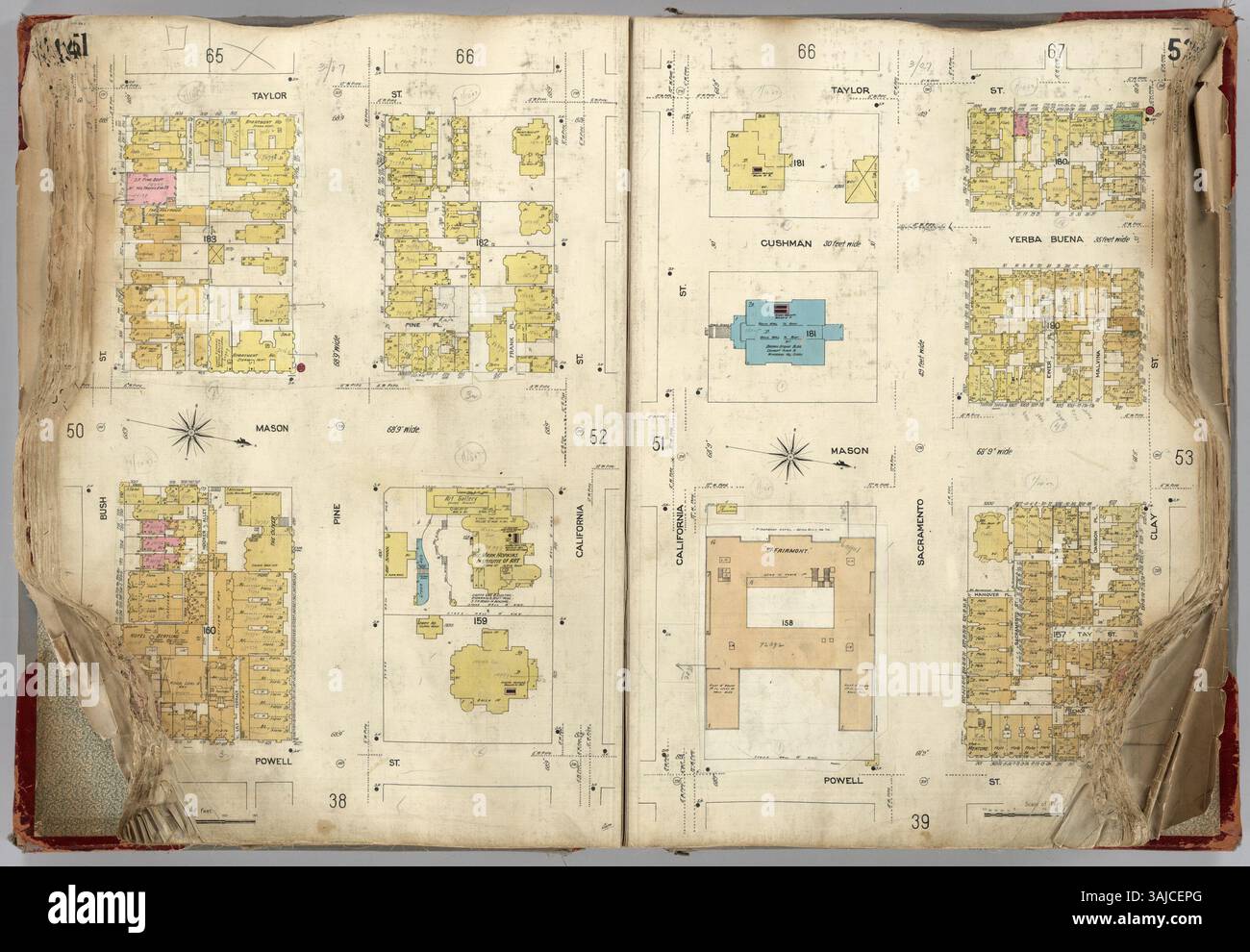 This San Francisco Sanborn Insurance Map Atlas from 1905 contains full ...