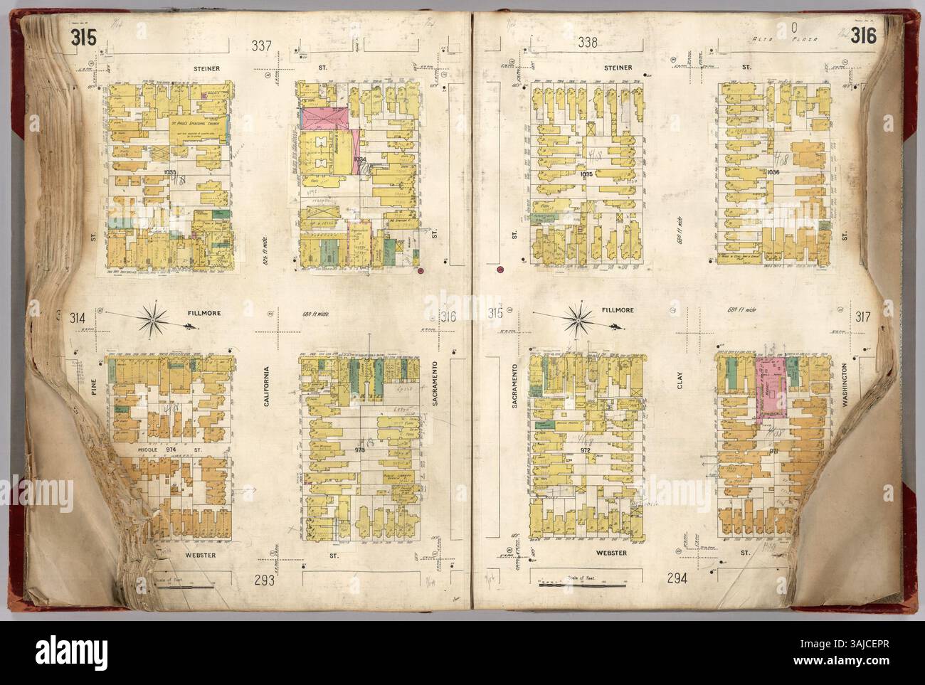 The Sanborn Insurance Map Atlas for San Francisco, 1905 edition ...