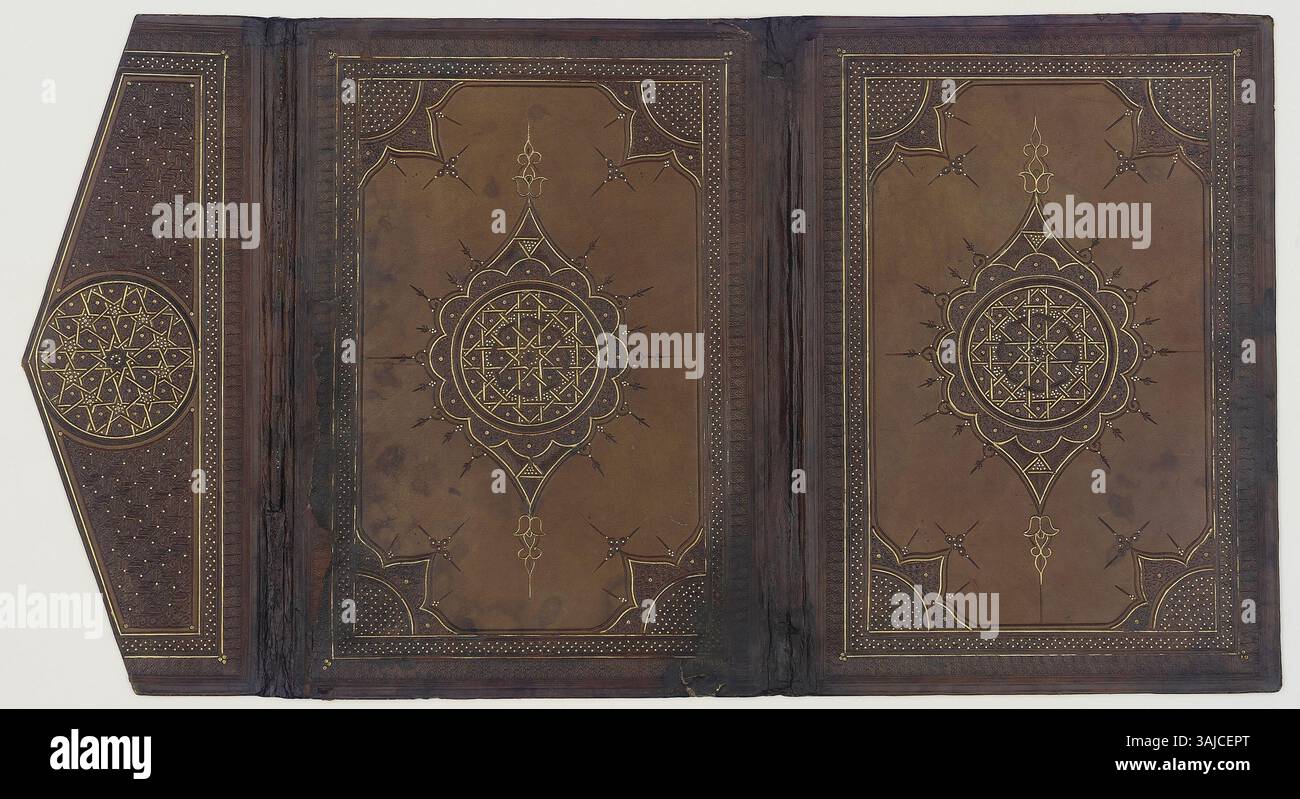 Two flap-covered objects from Egypt, crafted in dark brown leather on ...