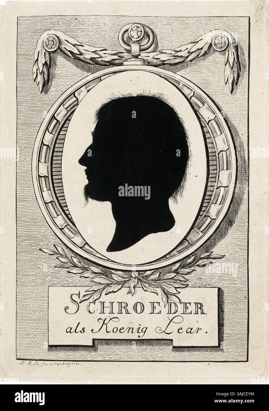 Portrait of Friedrich Ludwig Schröder as King Lear, created by L.P. R ...