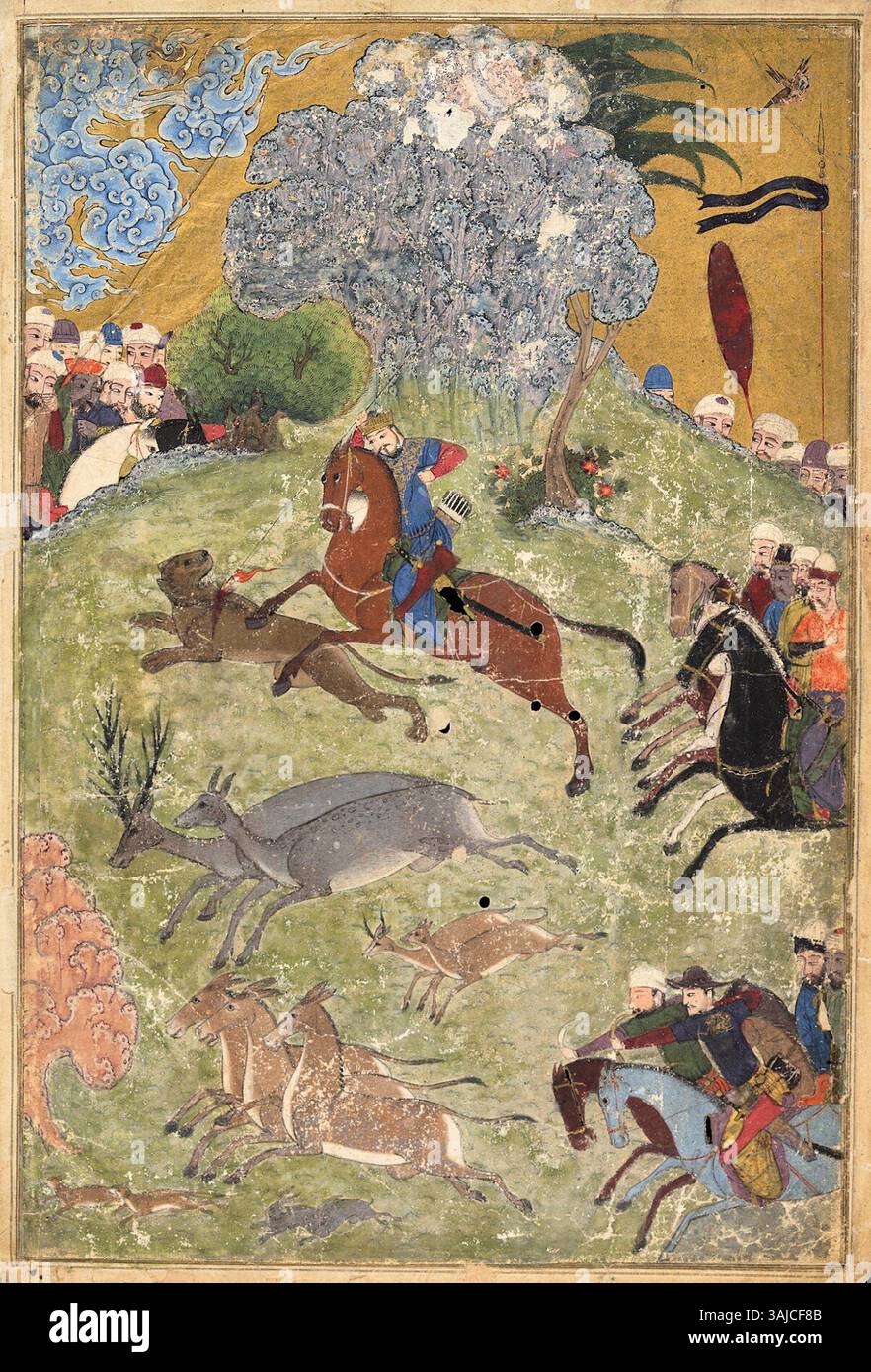 This frontispiece from the Bodleian Library's 1425 manuscript depicts ...