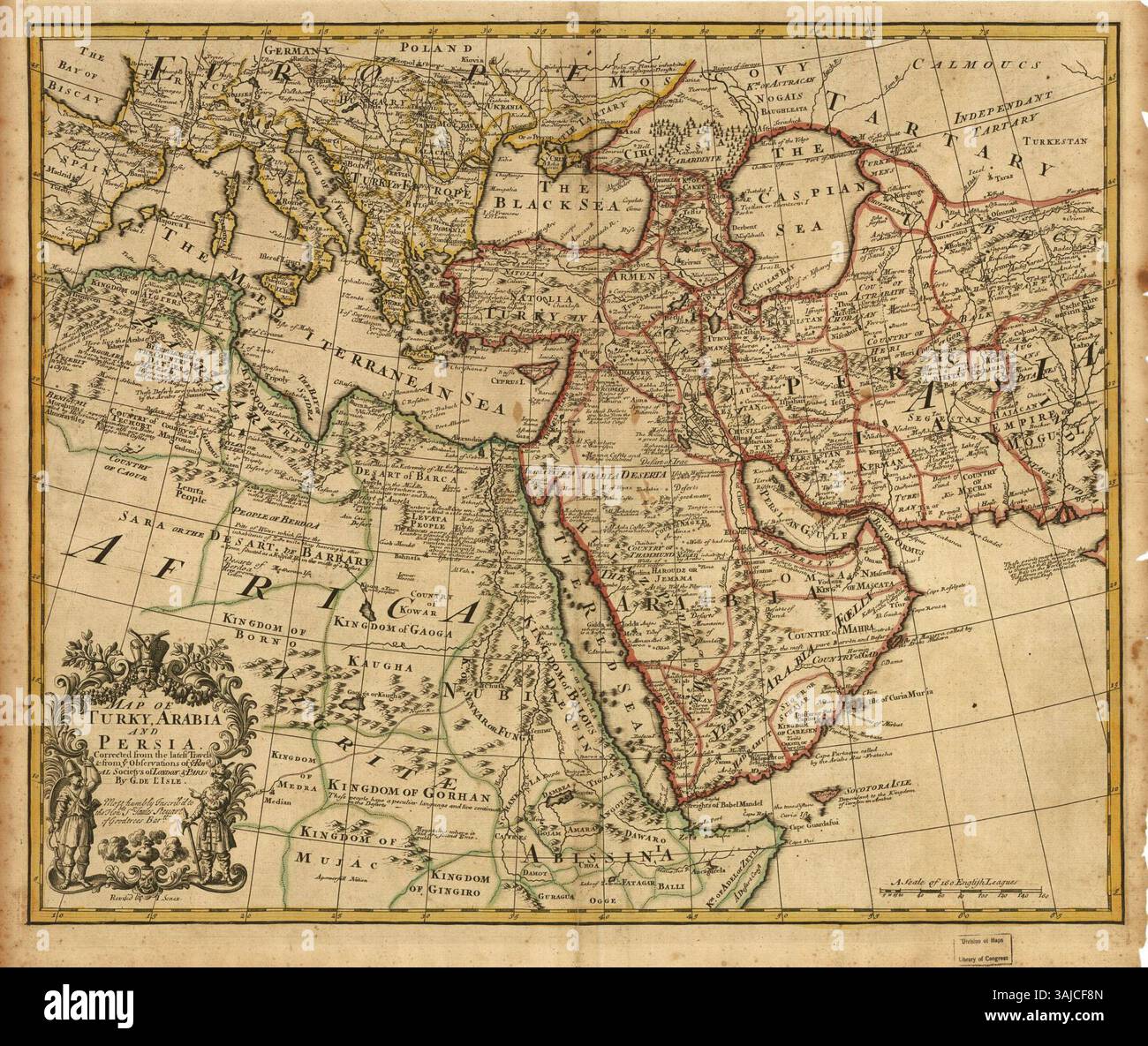 Map of Turkey, Persia, and Mecran (modern-day Balochistan), published ...