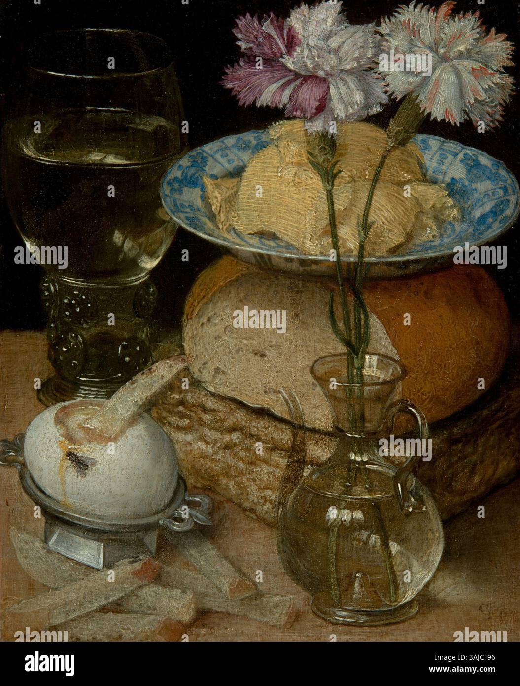 This 1630 oil painting by Georg Flegel, titled 'Breakfast with an Egg ...