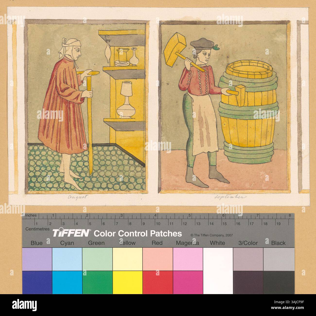 This 1870 illustration by Johann Rudolf Rahn shows a depiction of the ...