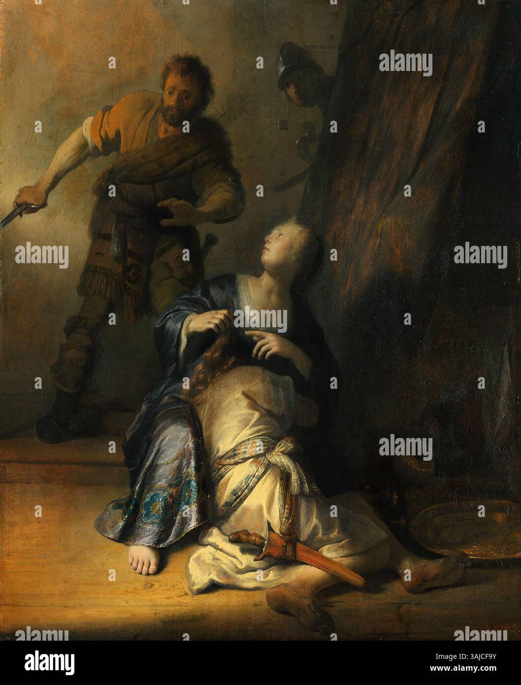 'Samson and Delilah' (1628) by Rembrandt portrays the Biblical tale of ...