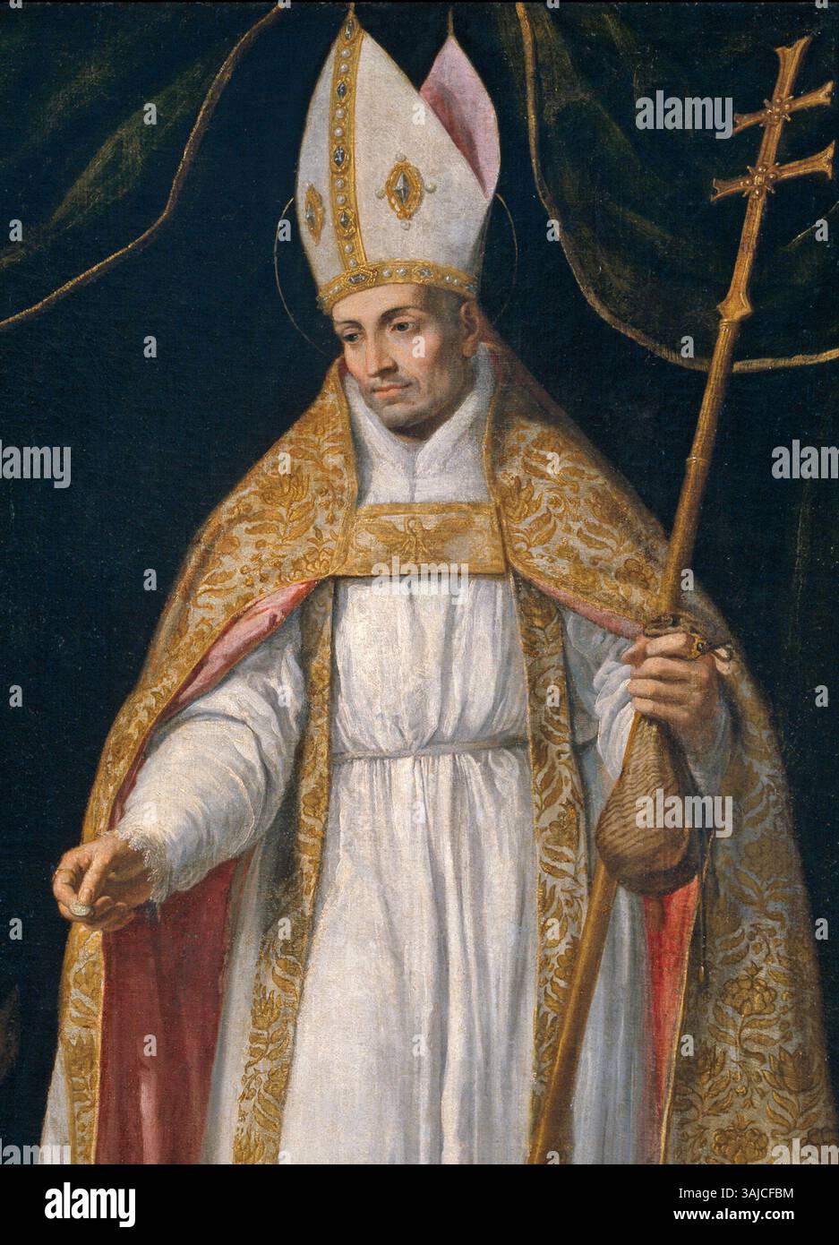 This 17th-century painting depicts Saint Thomas of Villanova, a Spanish ...