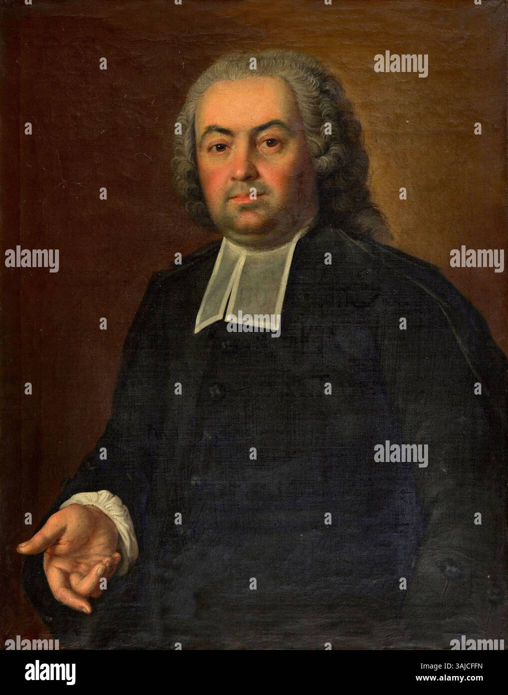 Portrait of Emanuel Rohr (1725-1805), pastor at Niederbipp, painted by ...