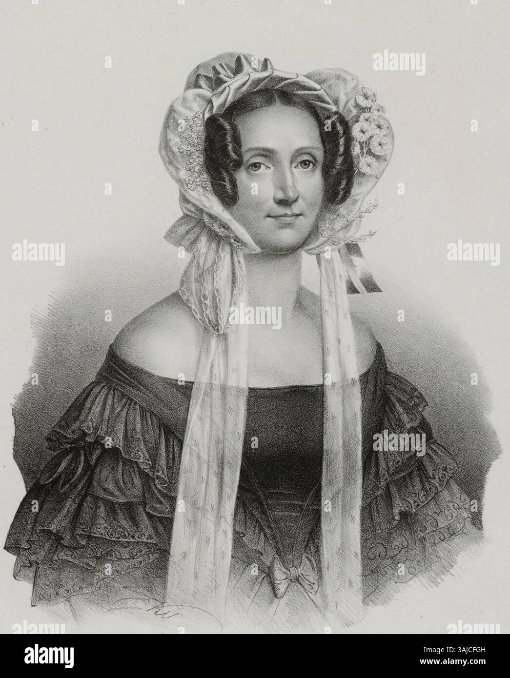 This lithograph by Carl Heinrich Kitzerow depicts Cochi, a historical ...