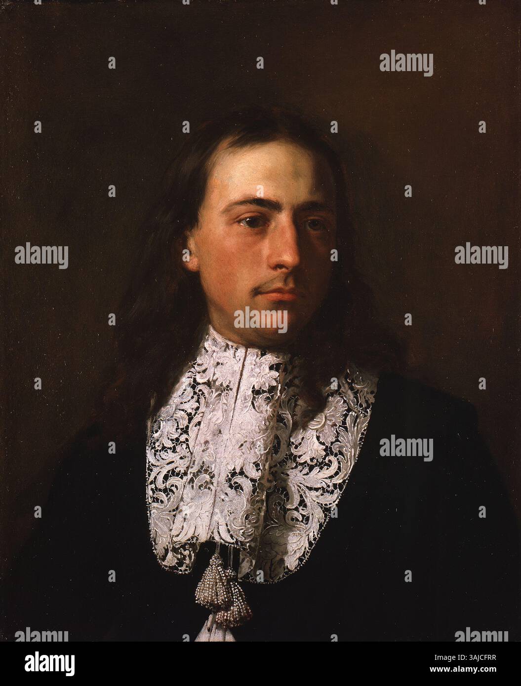 This 1663 oil on canvas portrait by Carlo Maratta presents a young man ...