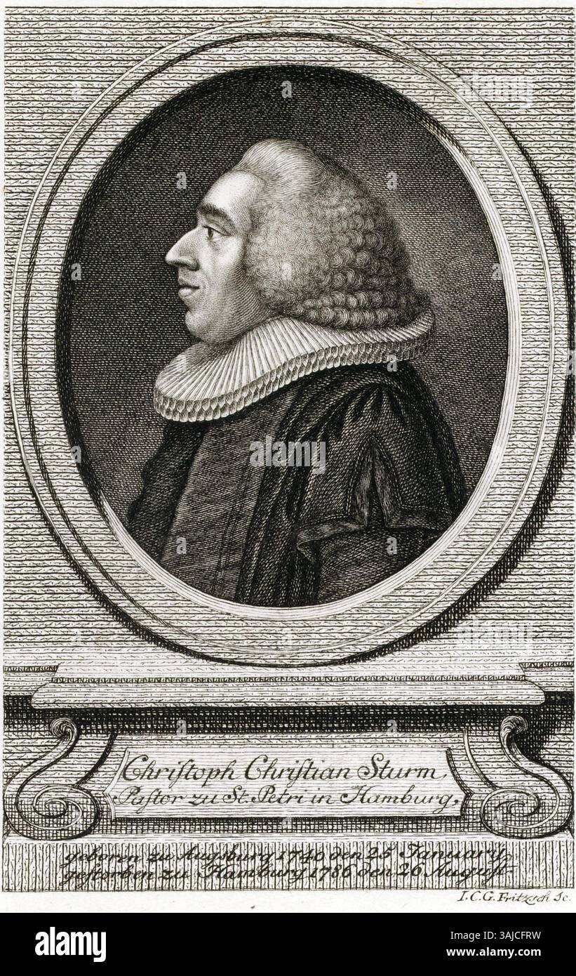 Portrait of Christoph Christian Sturm, Pastor of St. Petri in Hamburg ...