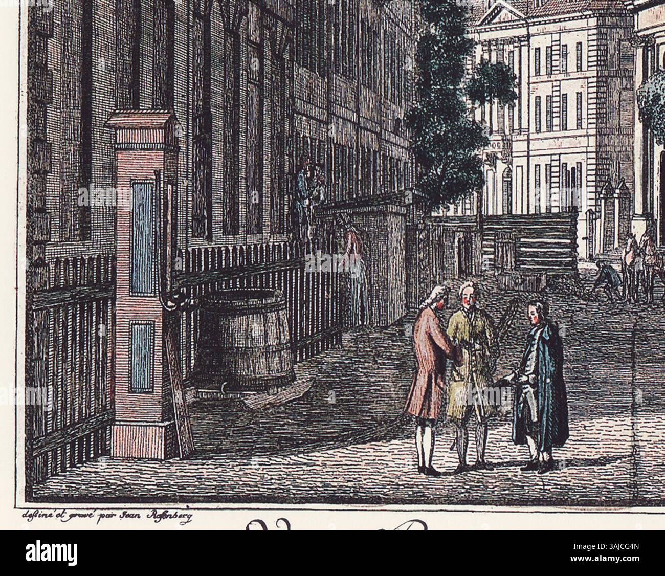 View of Klosterstraße with the Parochialkirche, Berlin, in 1780. This ...