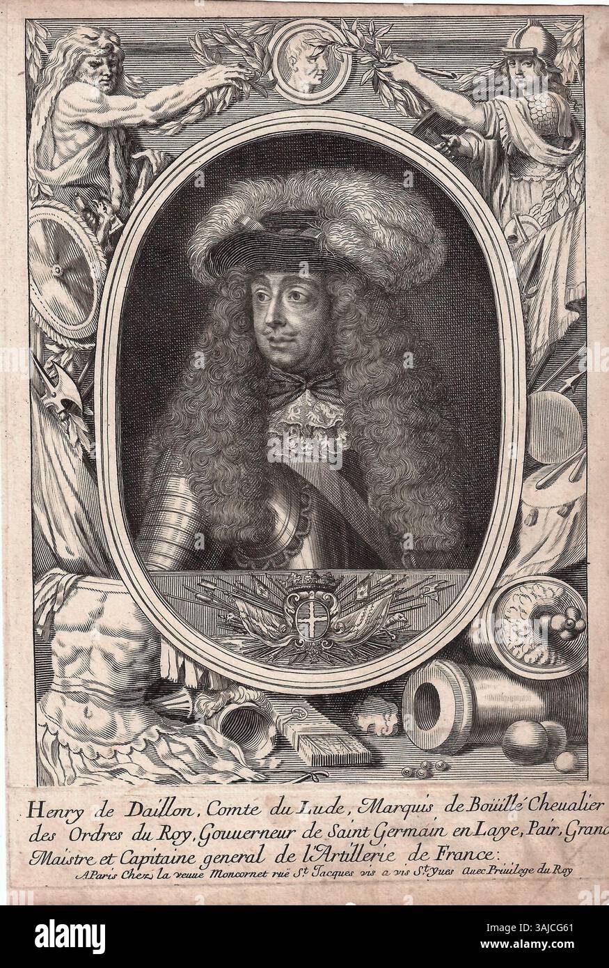 This 17th-century engraving by Moncornet depicts Henry de Daillon ...