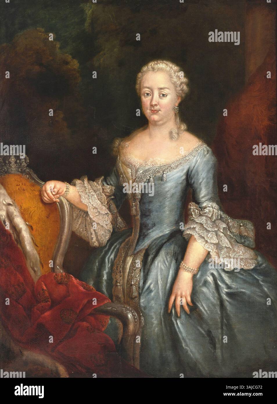 A portrait of Elisabeth Christine of Brunswick-Wolfenbüttel, wife of ...