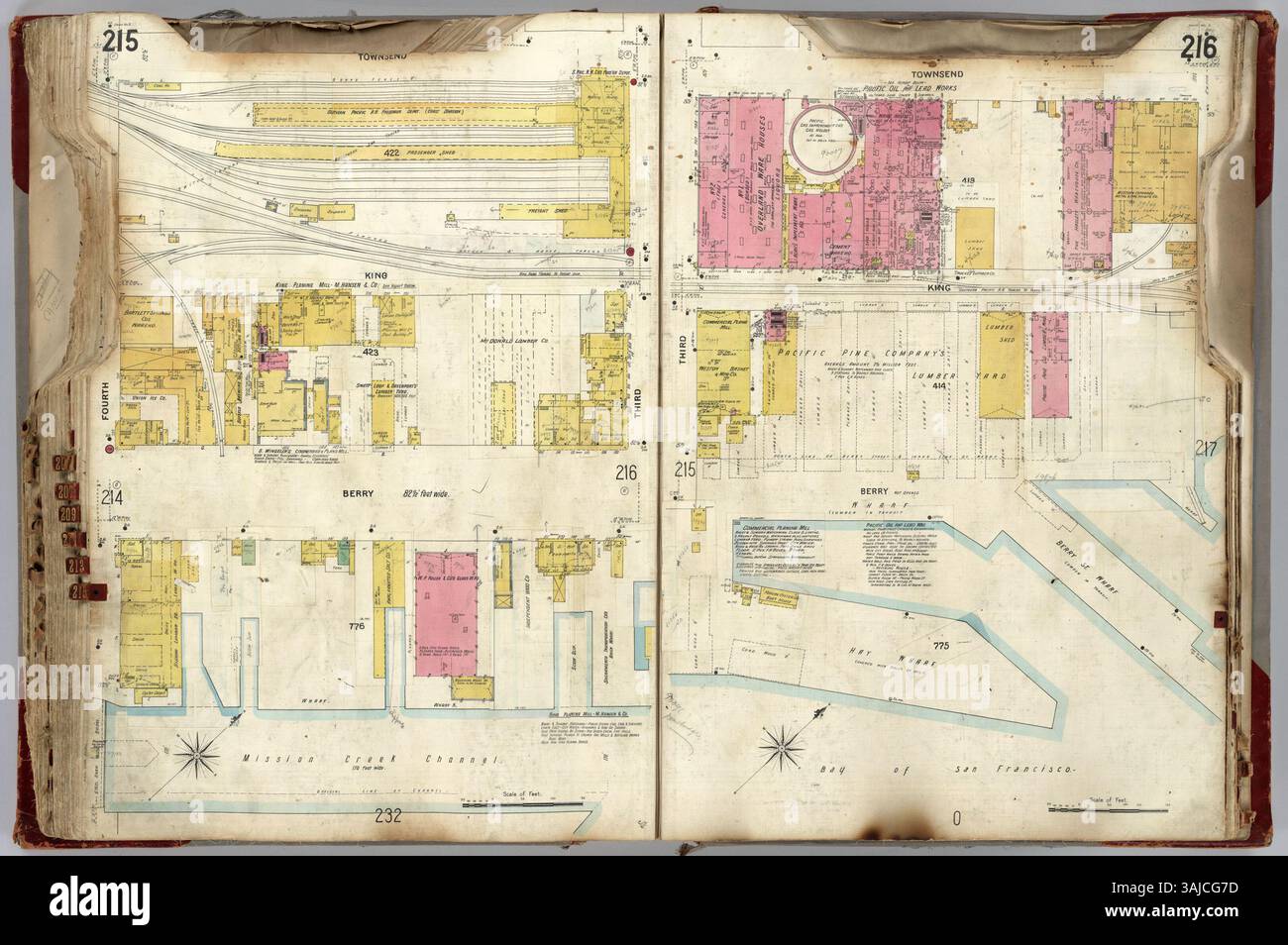 This San Francisco Sanborn Insurance Map Atlas, published in 1905 by ...