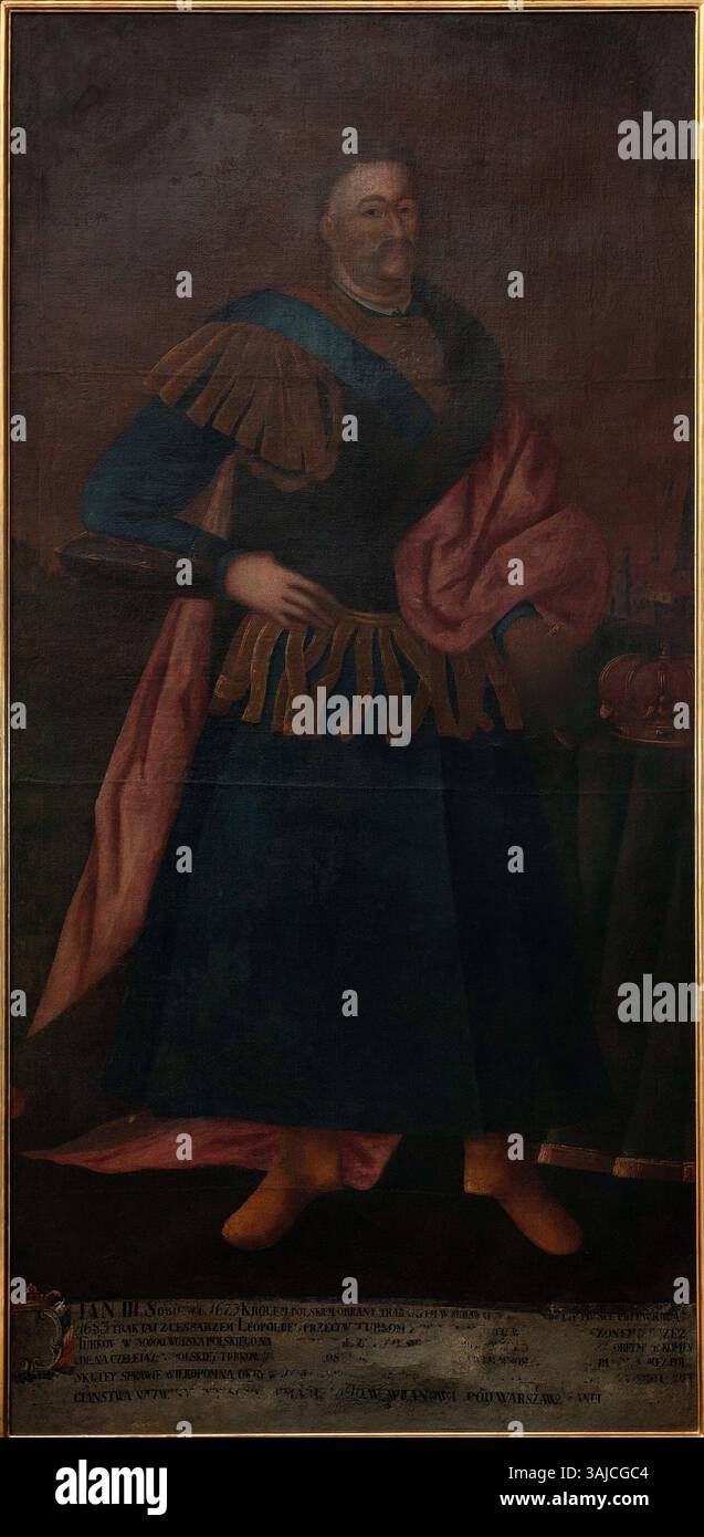 This anonymous 18th-century oil portrait of John III Sobieski, painted ...