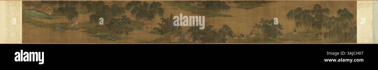 'Depiction of the Day of Spring Offering to the Gods', a painting by ...