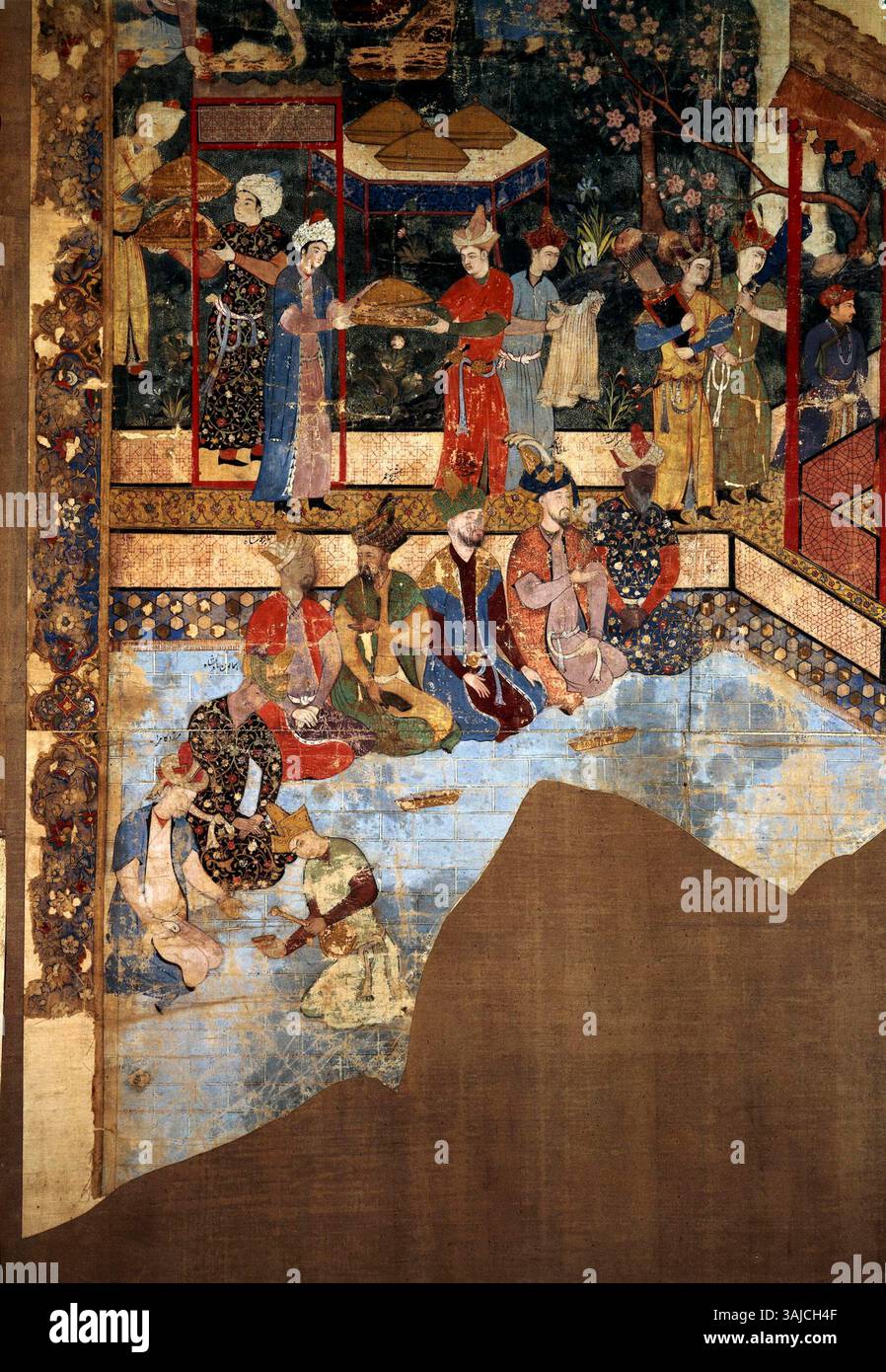 This left detail from *The Princes of the House of Timur* manuscript ...