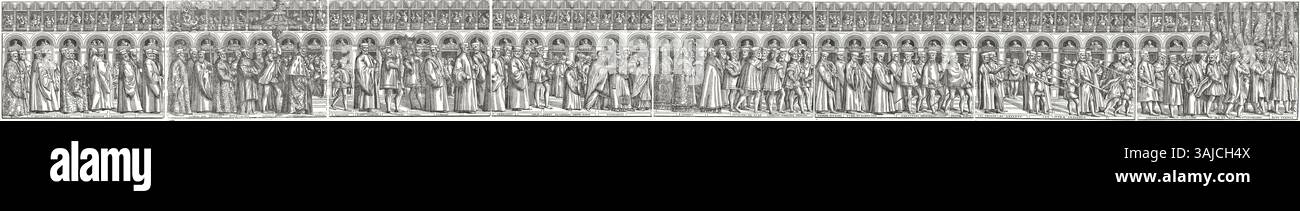 Matteo Pagan's engraving from 1556 illustrates the Ducal procession on ...