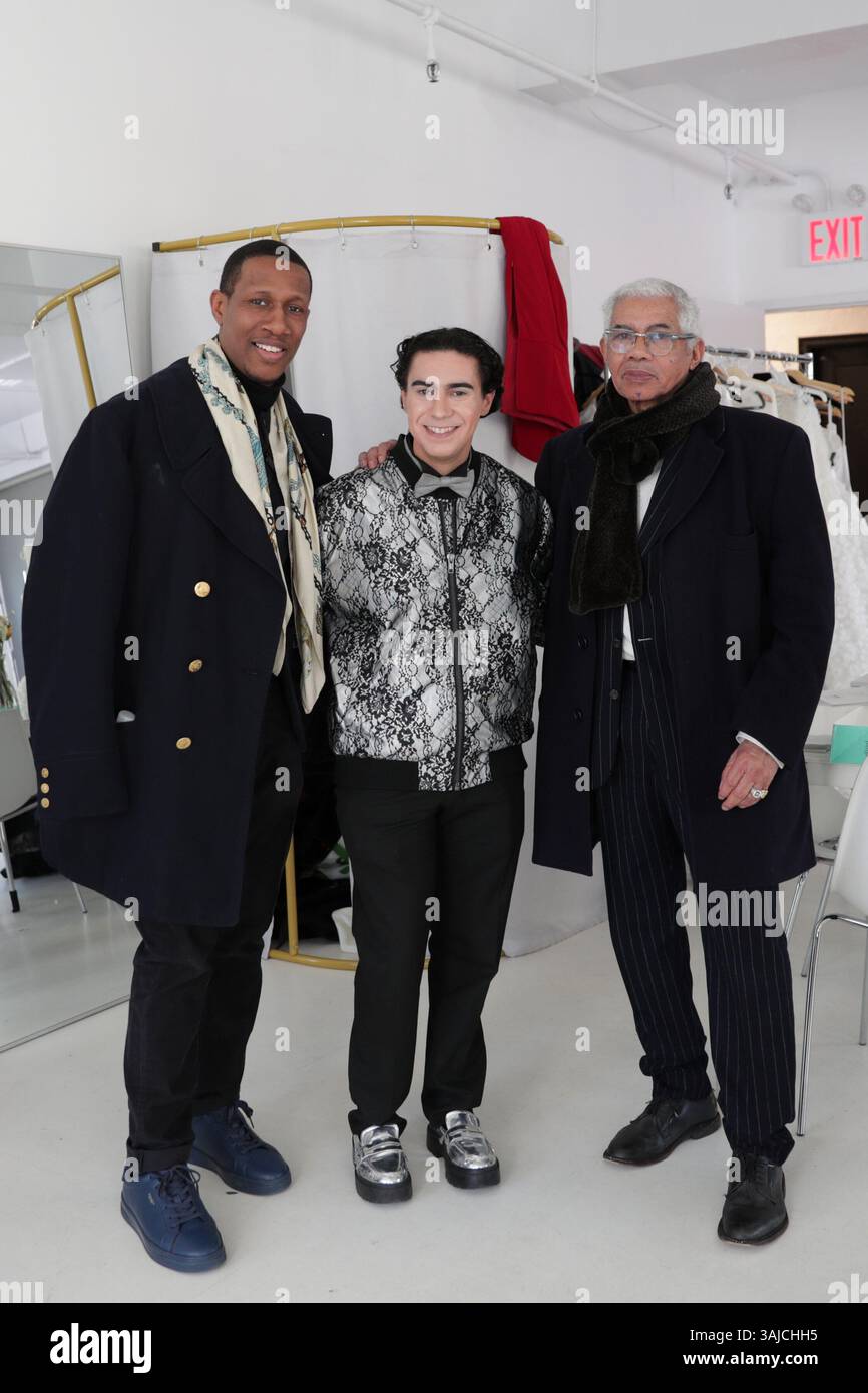 NEW YORK, NEW YORK APRIL 09, 2025: Designer Evan Hirsch presents his ...