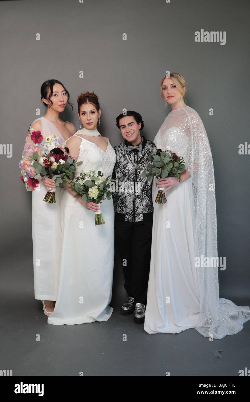 NEW YORK, NEW YORK APRIL 09, 2025: Designer Evan Hirsch presents his ...