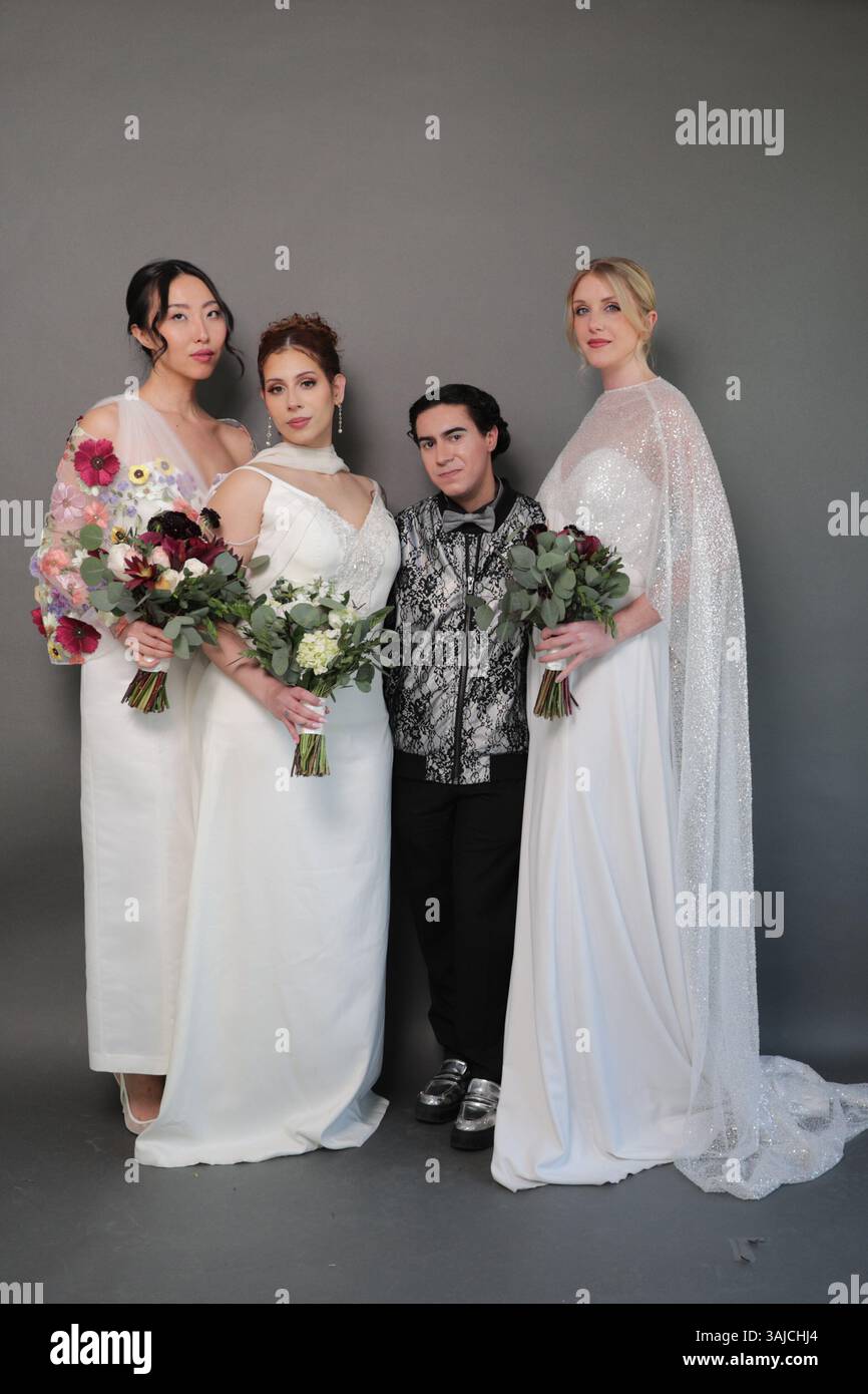 NEW YORK, NEW YORK APRIL 09, 2025: Designer Evan Hirsch presents his ...