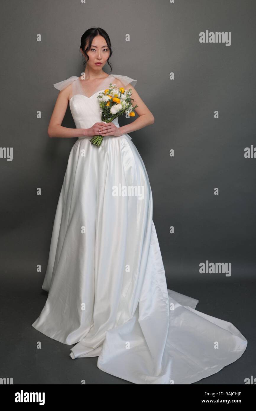 NEW YORK, NEW YORK APRIL 09, 2025: Designer Evan Hirsch presents his ...