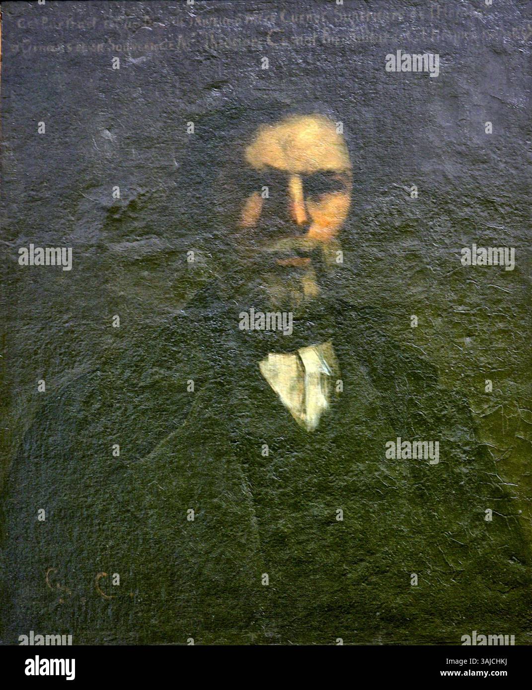 This 1847 portrait by Gustave Courbet depicts Théodore Cuenot, a close ...