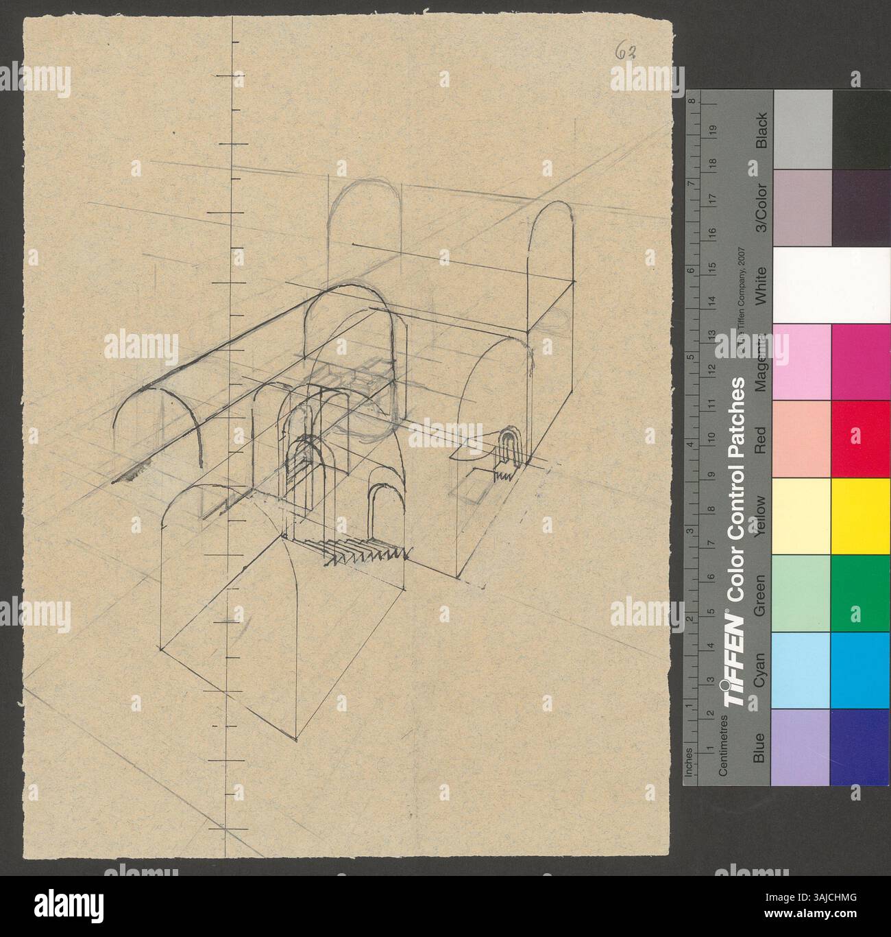A detailed drawing of the vaulted system at Schloss Liebenfels ...