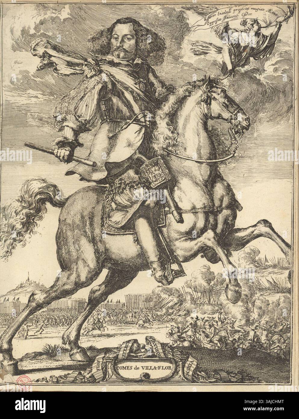 Equestrian portrait of D. Sancho Manuel de Vilhena, 1st Count of Vila ...