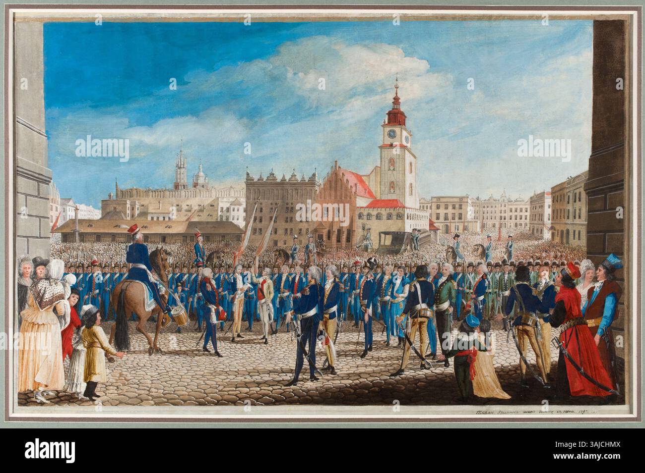 In this 1797 painting by Micha Stachowicz, Tadeusz Kościuszko takes an ...