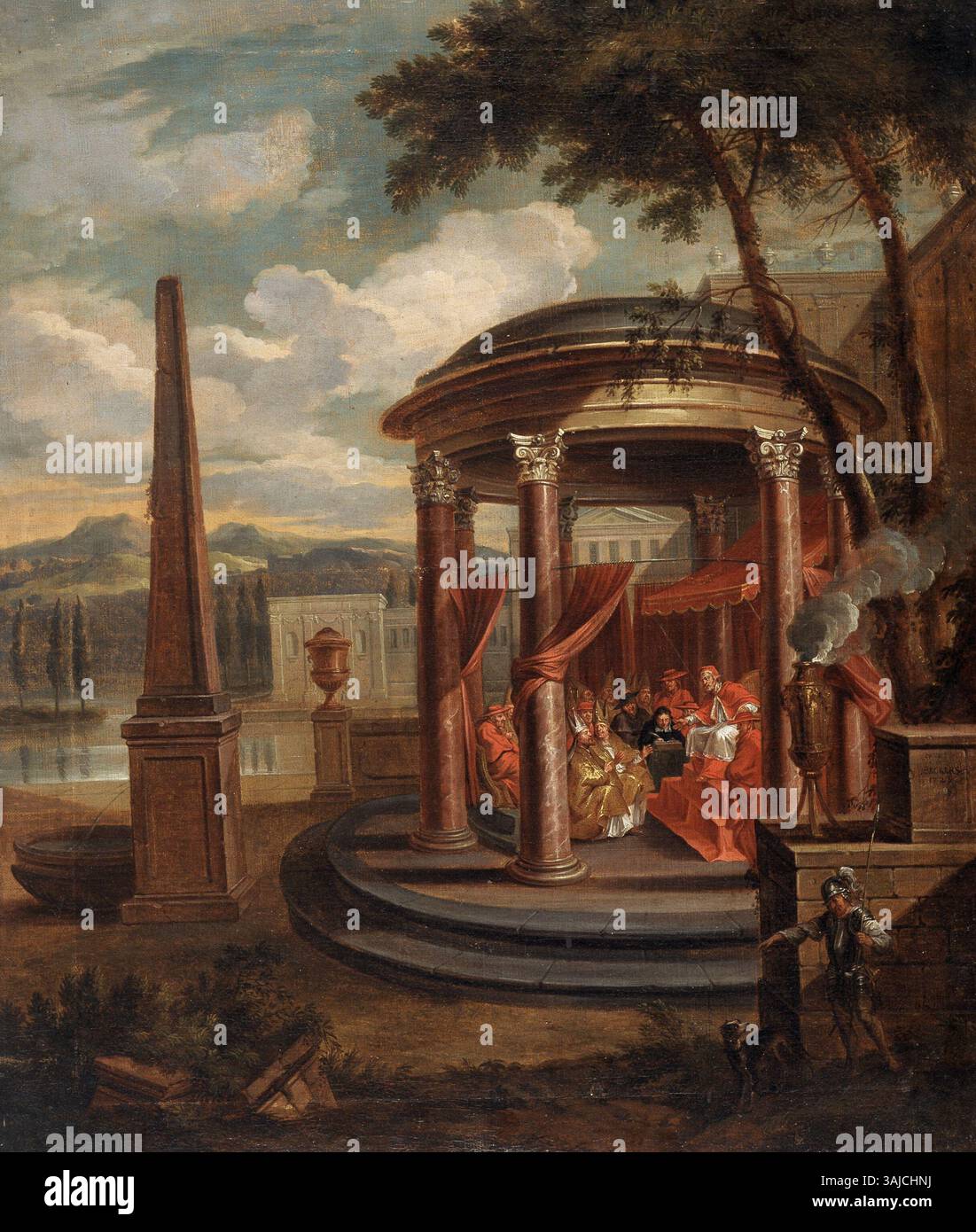 'The Council of Pope Gregory the Great' by Ignatius de Beckers, painted ...