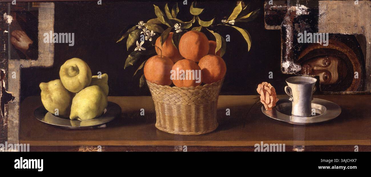 This still life painting by Francisco de Zurbarán, created between 1598 ...