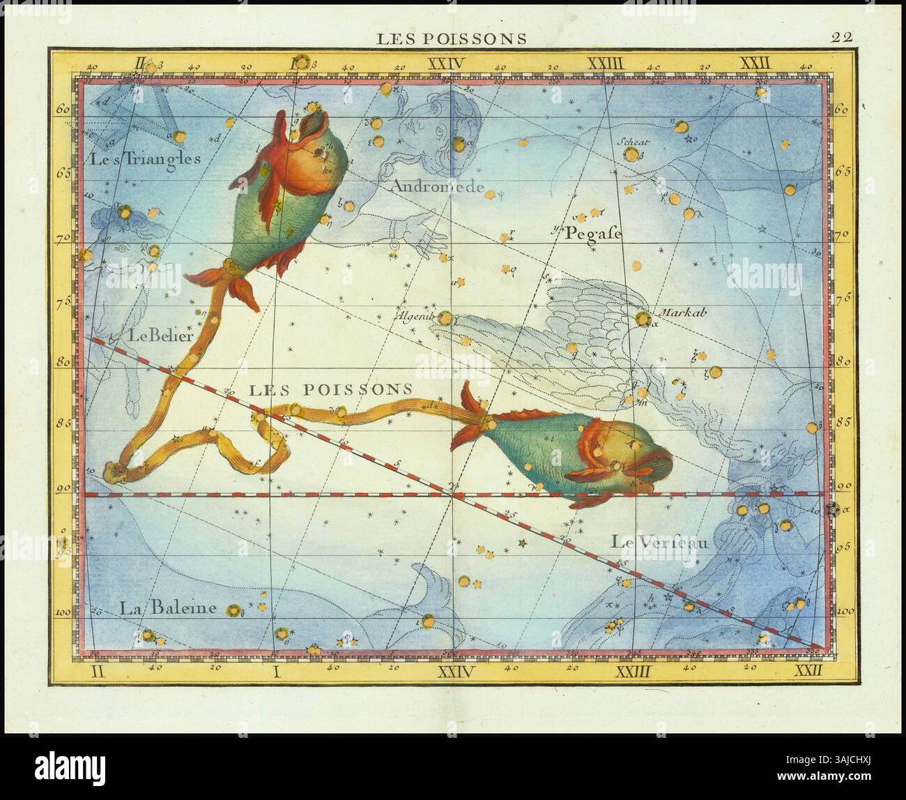 This 1776 star chart by John Flamsteed presents the constellation ...