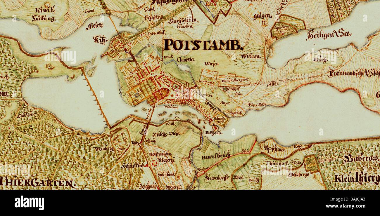Samuel Suchodolec’s 1680 map, 'Ausschnitt aus dem Atlas Ichnographia ...