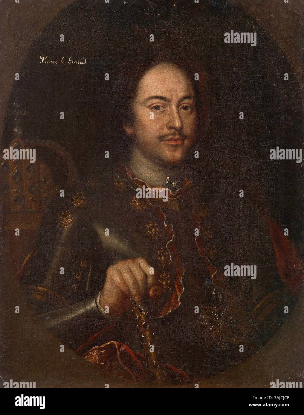 This 18th-century portrait, attributed to an anonymous French artist ...