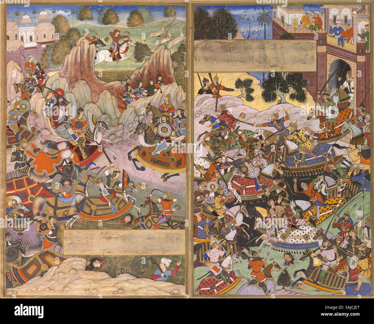 The Battle of Tulamba, fought in 1573, is depicted in this 1590 ...
