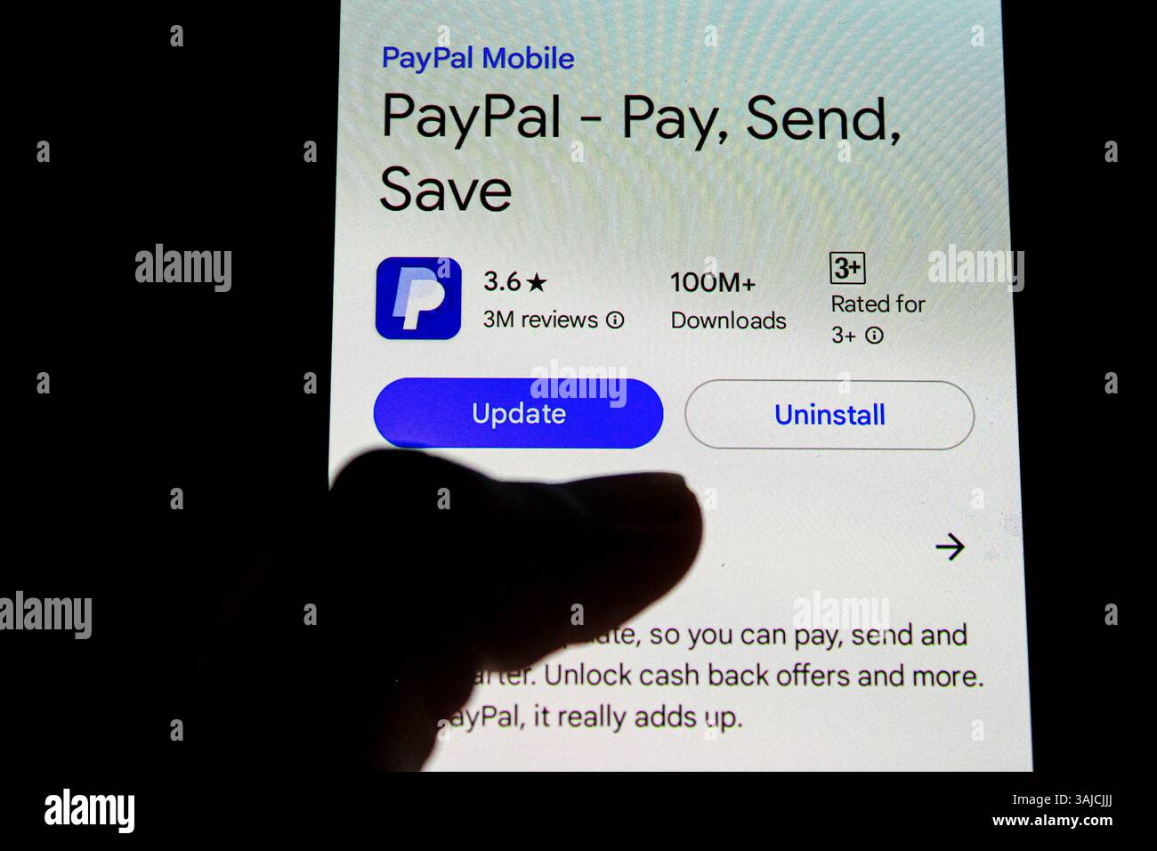 In this photo illustration, the American online payment platform Paypal ...