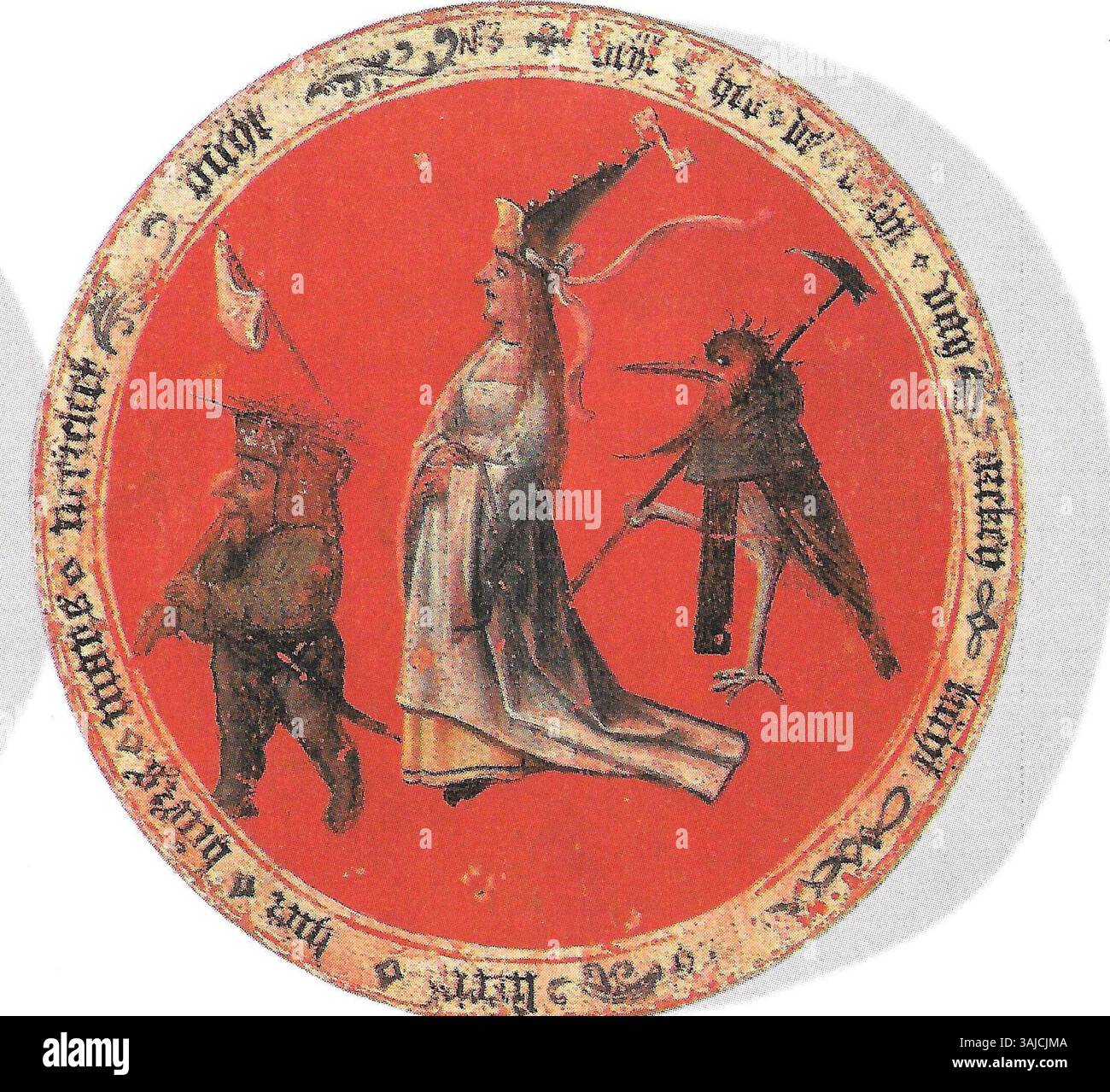 This 1520s Southern Netherlands painting portrays a bride with a ...