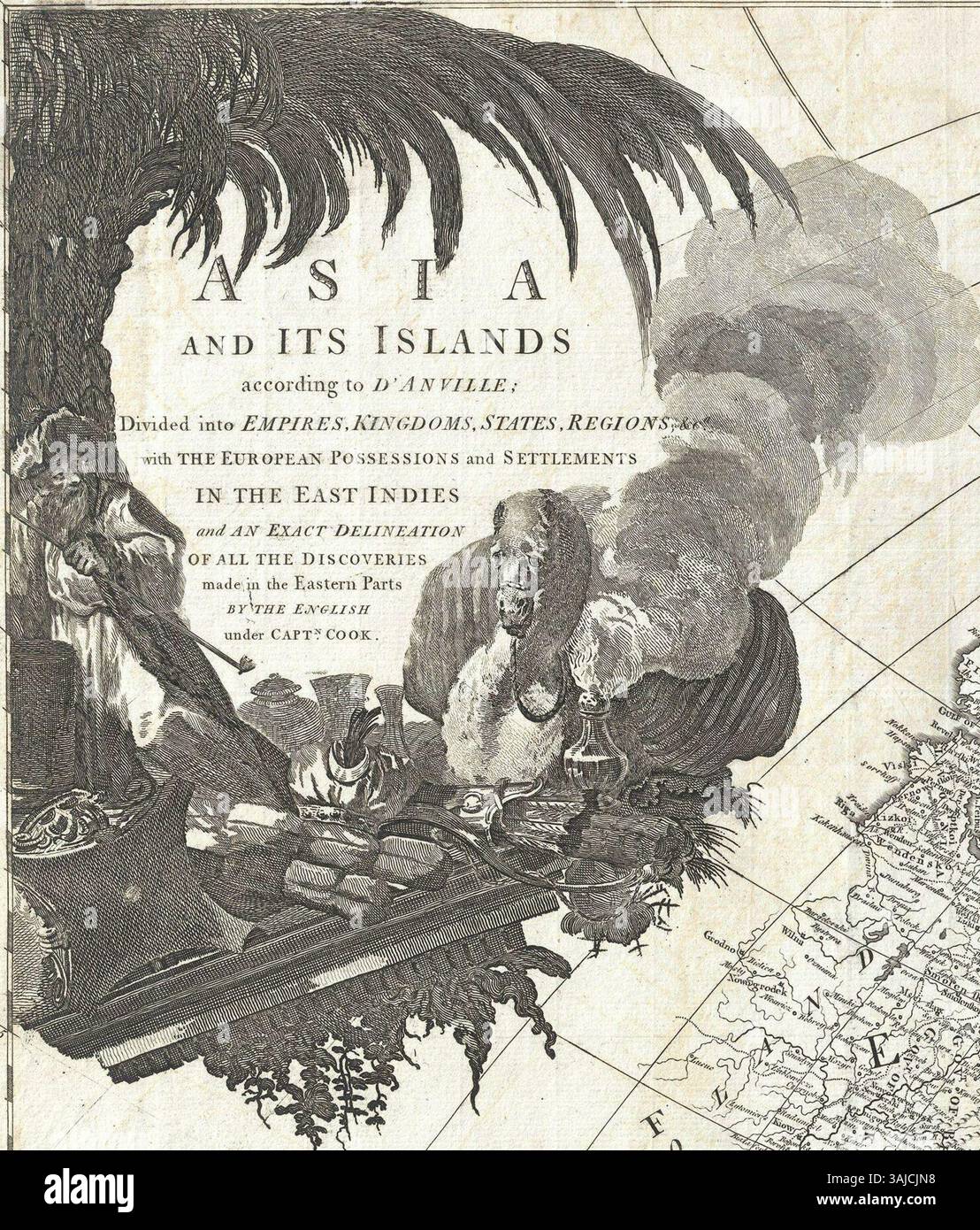 Jean-Baptiste Bourguignon d'Anville’s 1794 map of Asia offers an ...