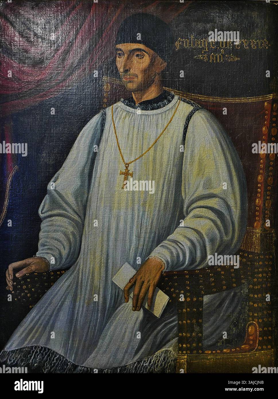This anonymous 17th-century portrait depicts Diego Ramírez de Fuenleal ...