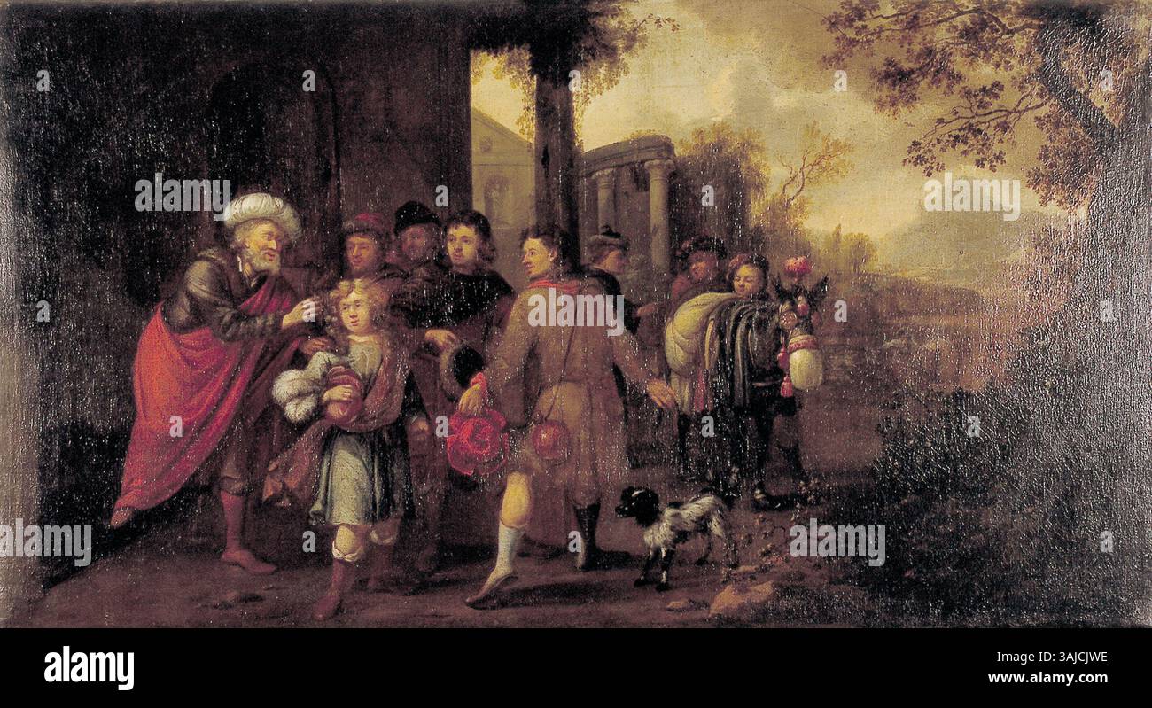 Hendrik Carree's painting 'Joseph Sold by His Brothers' depicts the ...