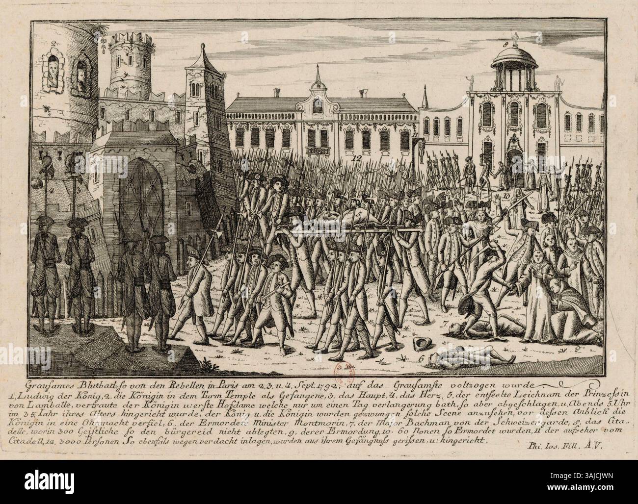 This late 18th-century artwork depicts the brutal massacres carried out ...
