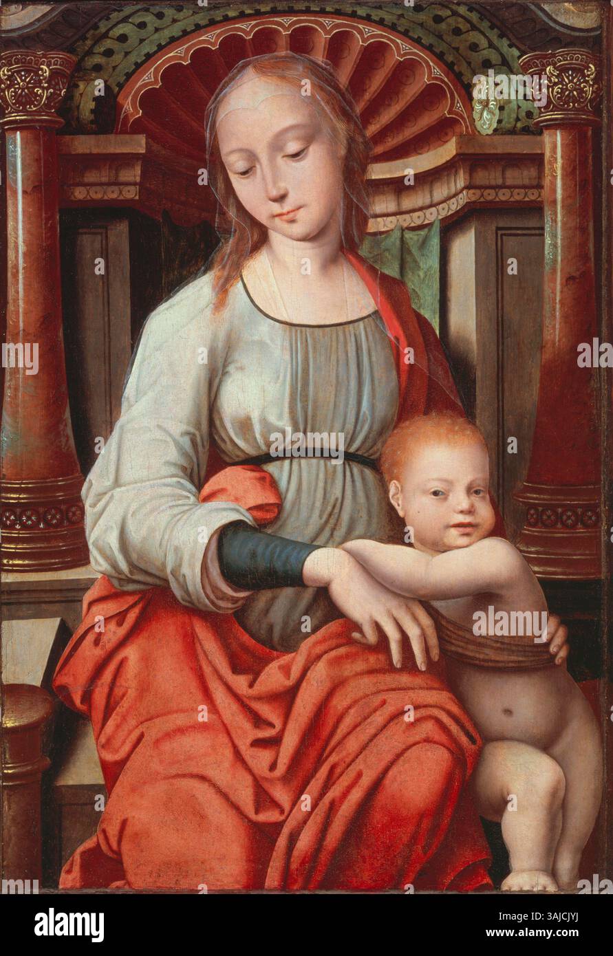 This early 16th-century oil on panel by the Master of the Mansi ...