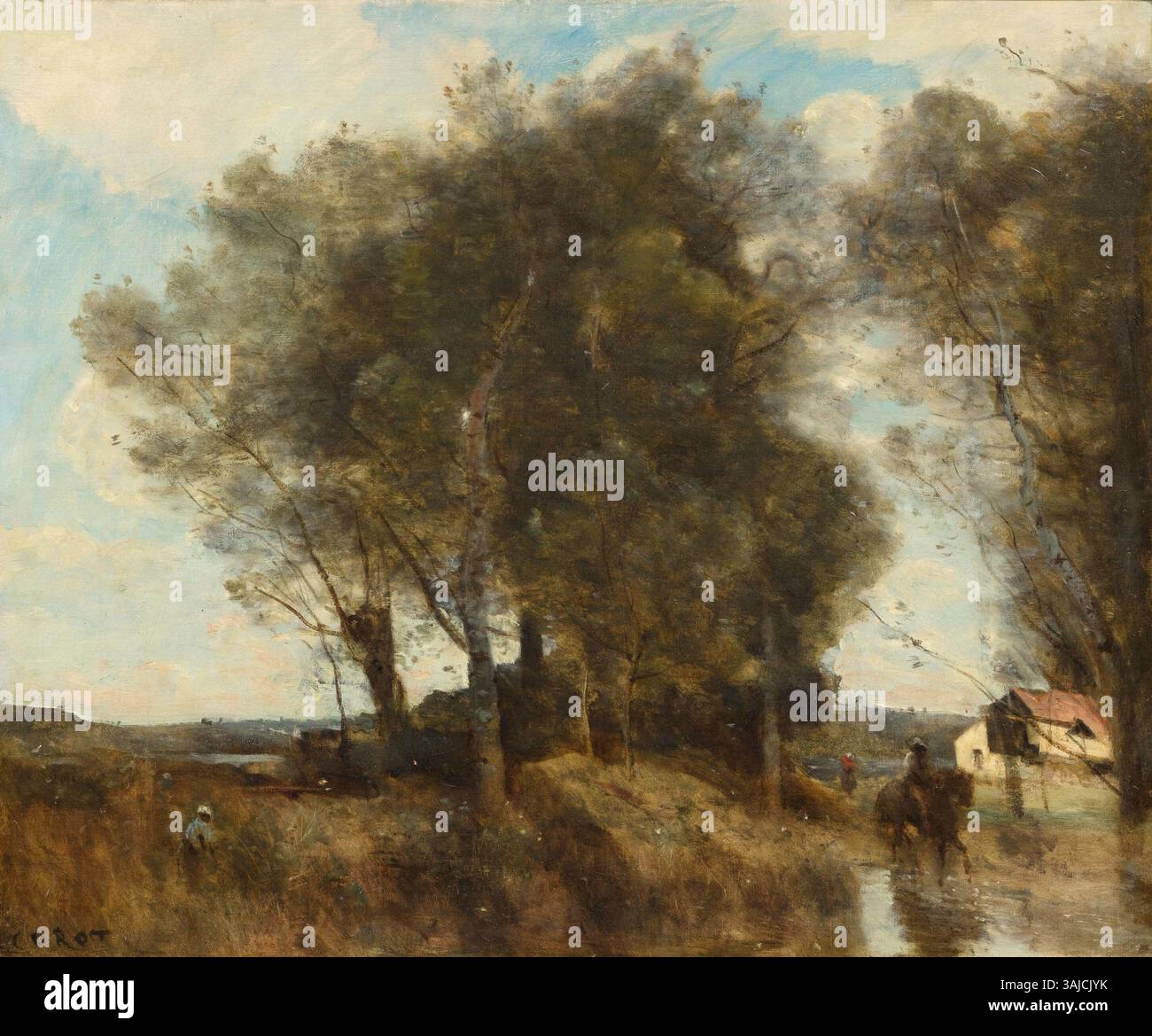 Passiance (Landes) is a 1872 oil on canvas by Jean-Baptiste Camille ...