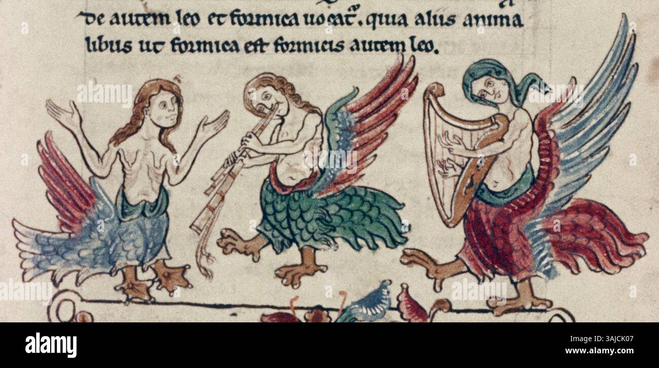 This 13th-century English manuscript illustration from the Bodleian ...