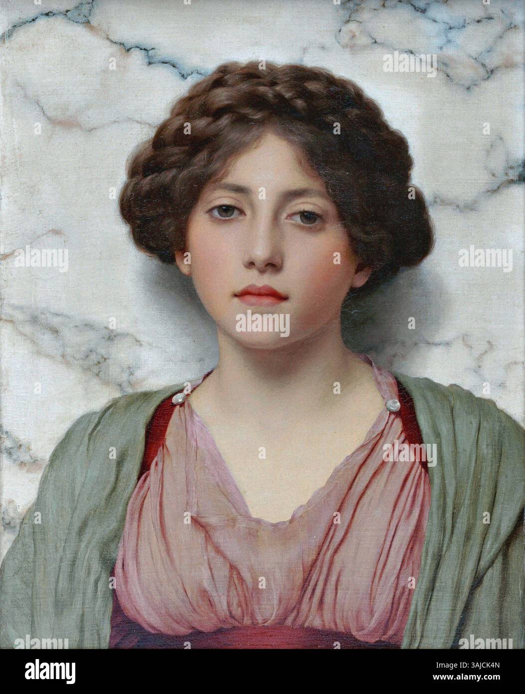 This 1909 painting by John William Godward, titled 'Classical Beauty ...
