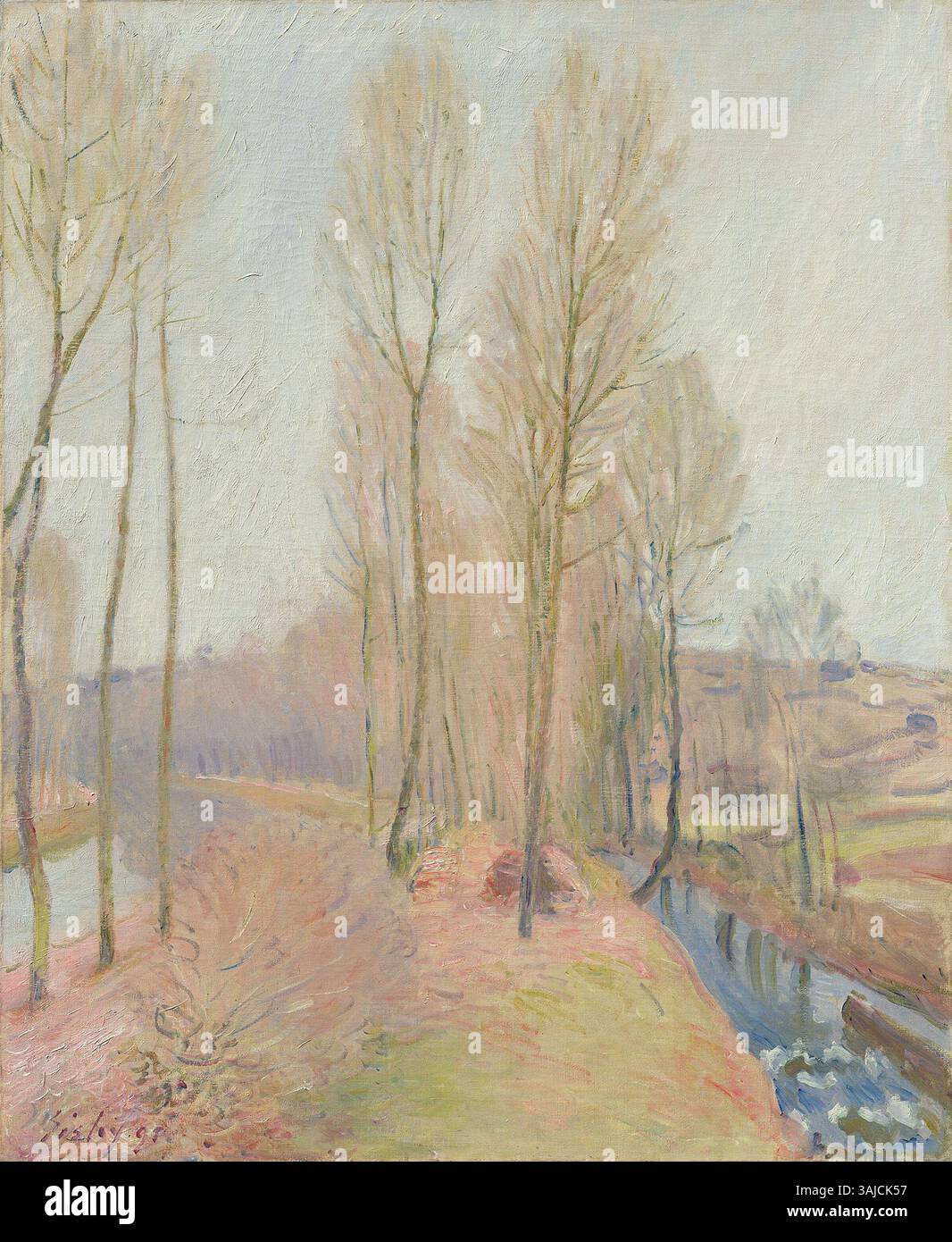 Alfred Sisley’s 1891 painting 'The Orvanne and the Loing Canal in ...