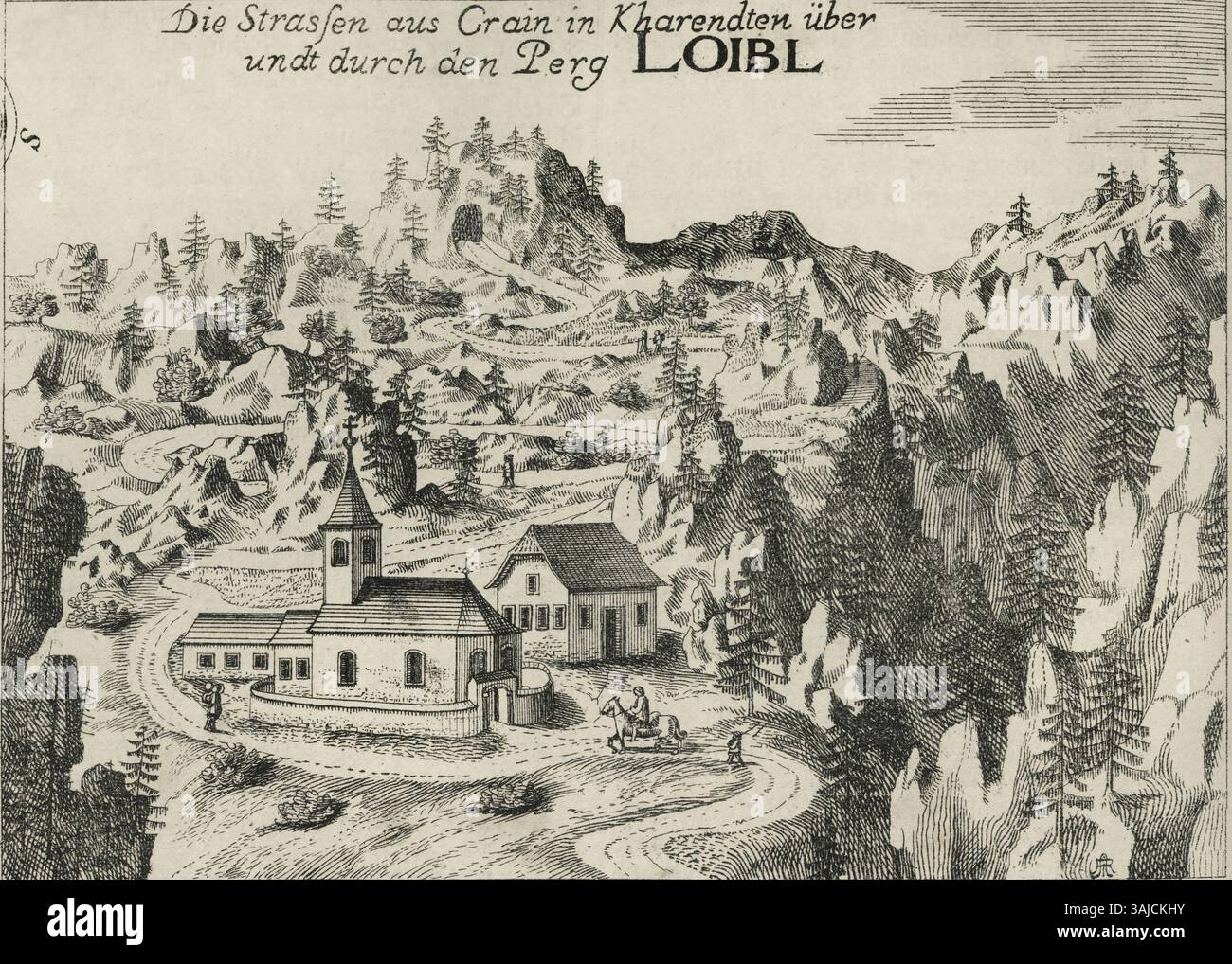 This 1679 work by Johann Weikhard von Valvasor depicts the Predor ...