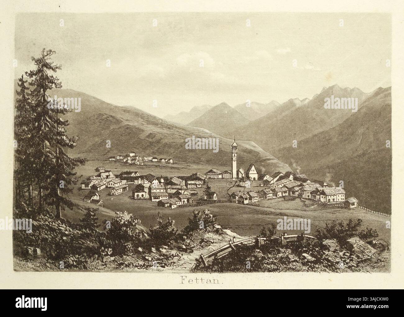 This etching, created by Johann Heinrich Müller between 1860 and 1890 ...