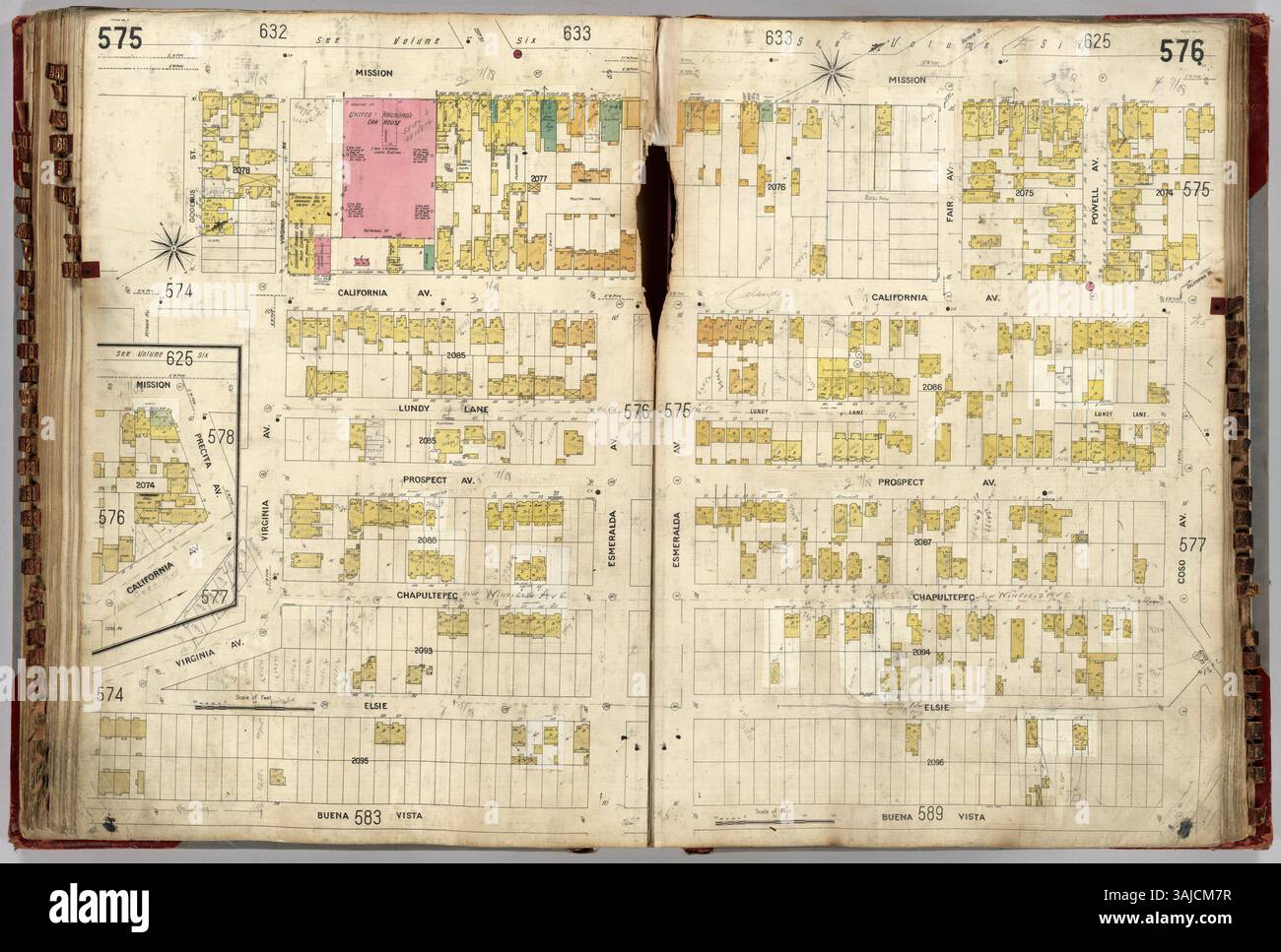 This 1905 San Francisco Sanborn Insurance Map Atlas includes detailed ...